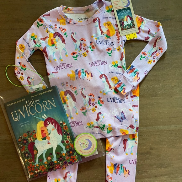 Books To Bed | Pajamas | New Girls Pajama Set Uni The Unicorn Book To ...